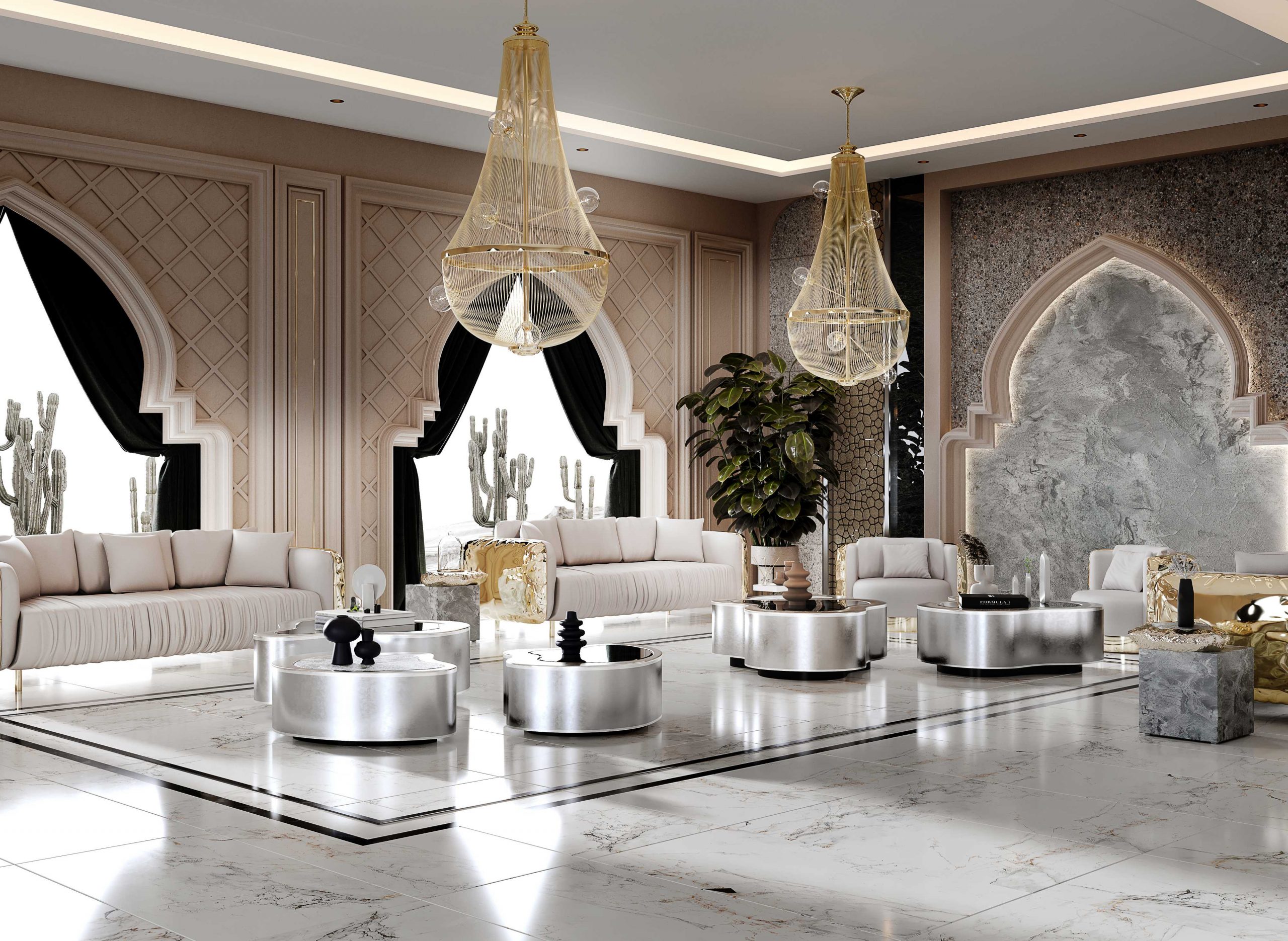 A Fantastic Arabian Majli – A Themed Arabic Living Room | Buffets And ...