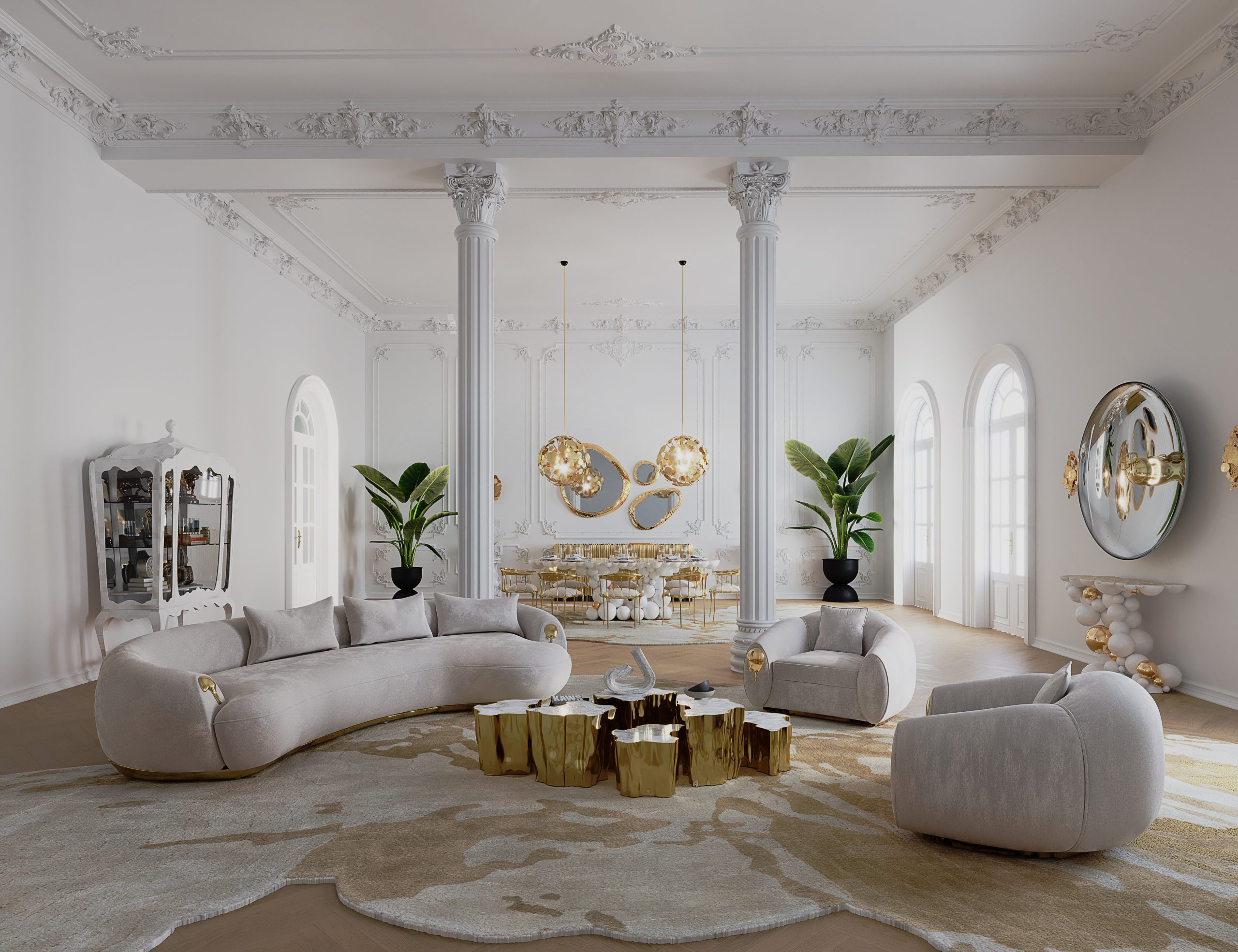 A Sublime Project With Strong Lines of Design | Buffets And Cabinets